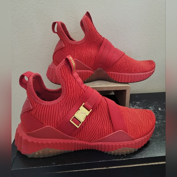 Puma | Shoes | Puma Radiate Training Shoe Red Gold Womens Size 75 Slip ...